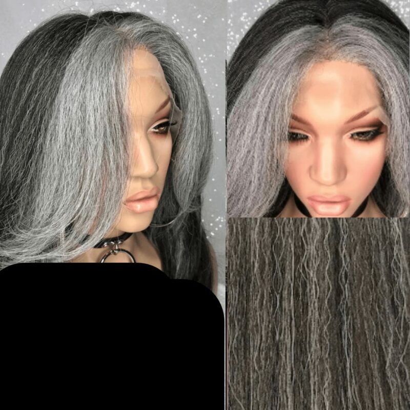 Salt And Pepper Wigs For Black Woman Long 100 Virgin Hair 150 And 250